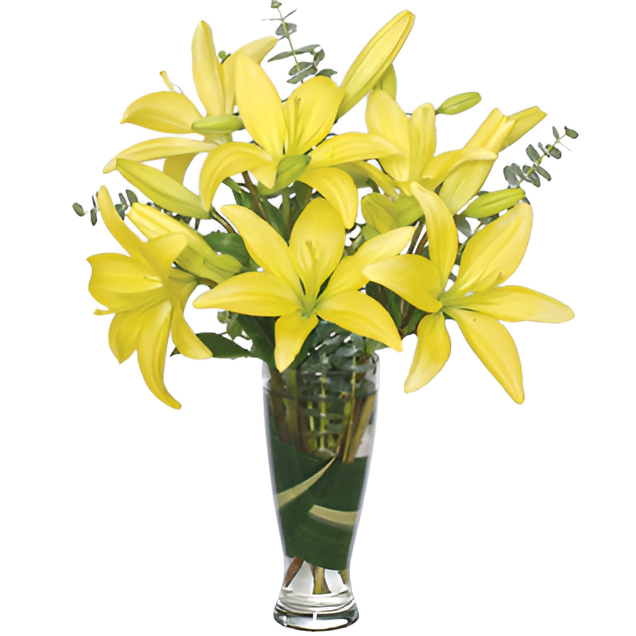 Doug Ruling Flower Shop Lilies Amarillas Hermosas Arreglo Floral ...