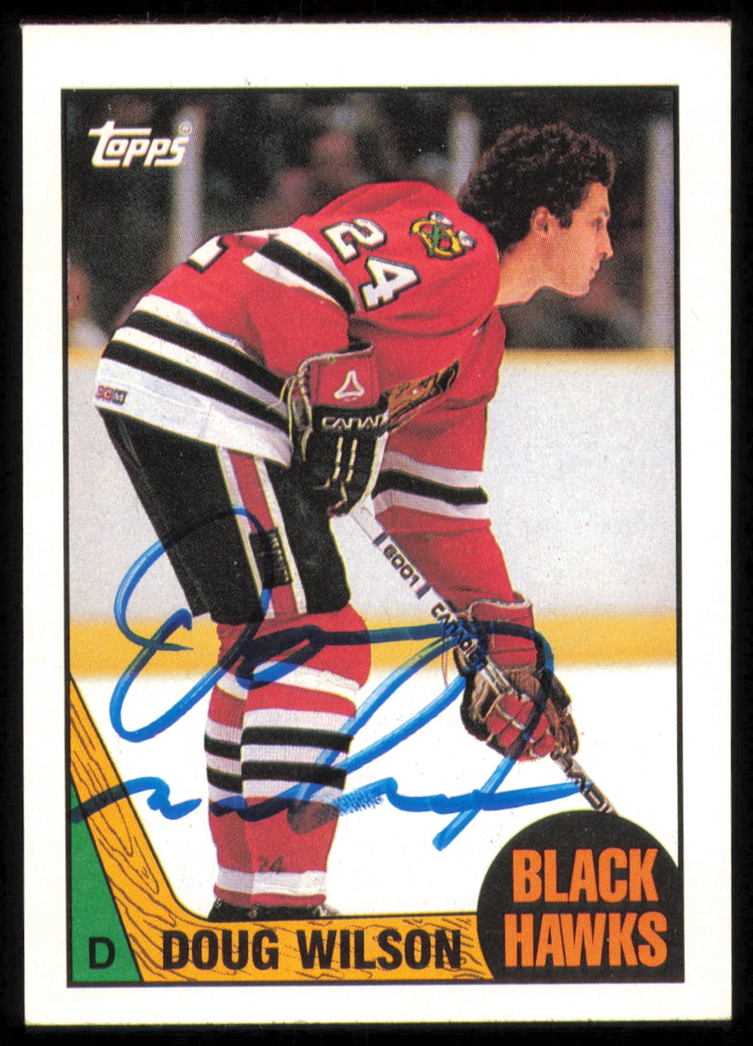 Doug Wilson Autographed 1987-88 Topps Card #14 Chicago Blackhawks SKU #255220 - Walmart.com