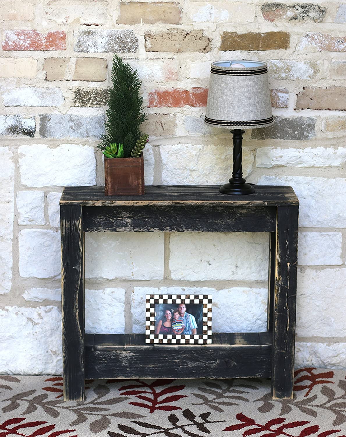 Doug and Cristy Designs Rustic Black Side Table - Walmart.com