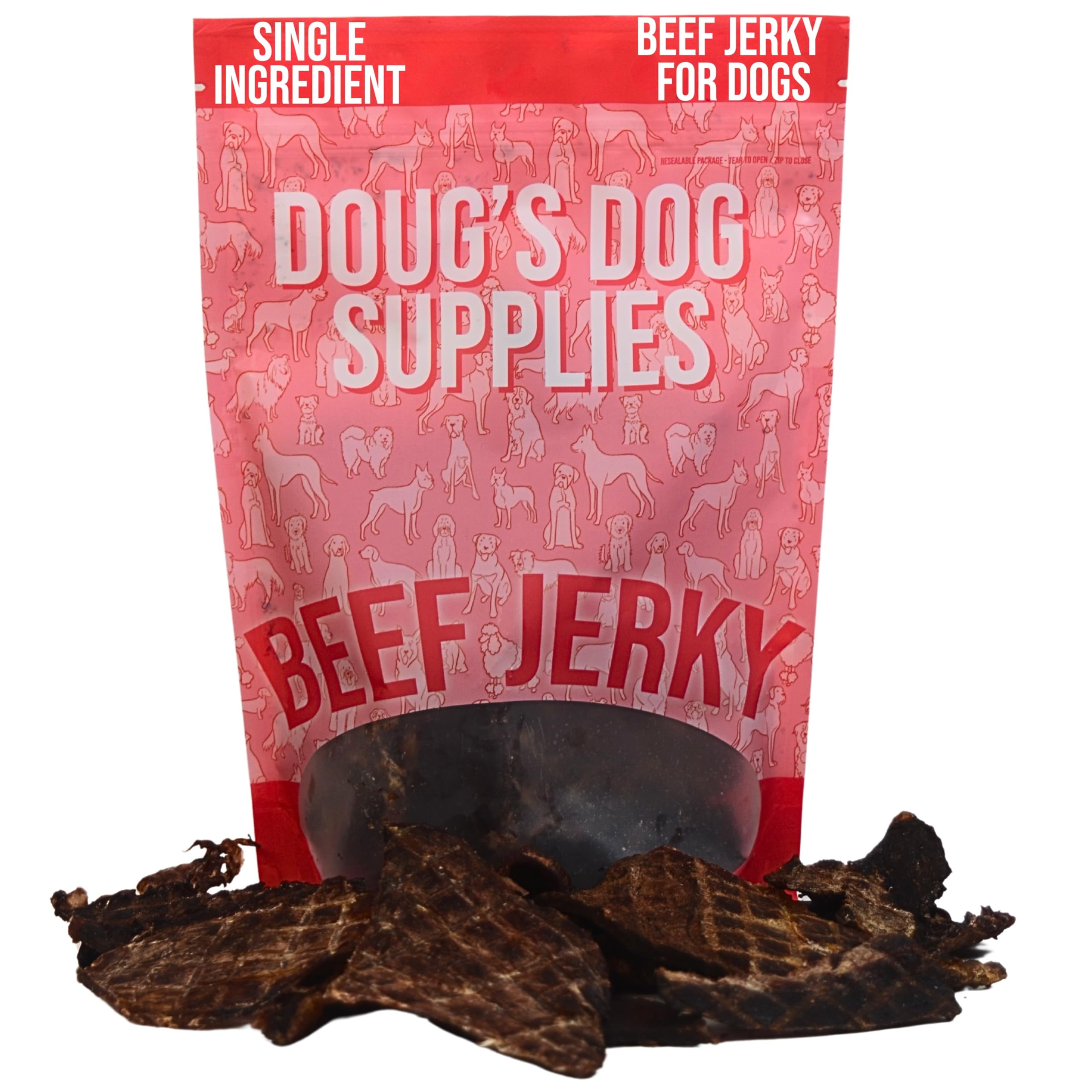 Doug's Dog Supplies Beef IRF13 Jerky for Dogs | Single Ingredient Dog ...