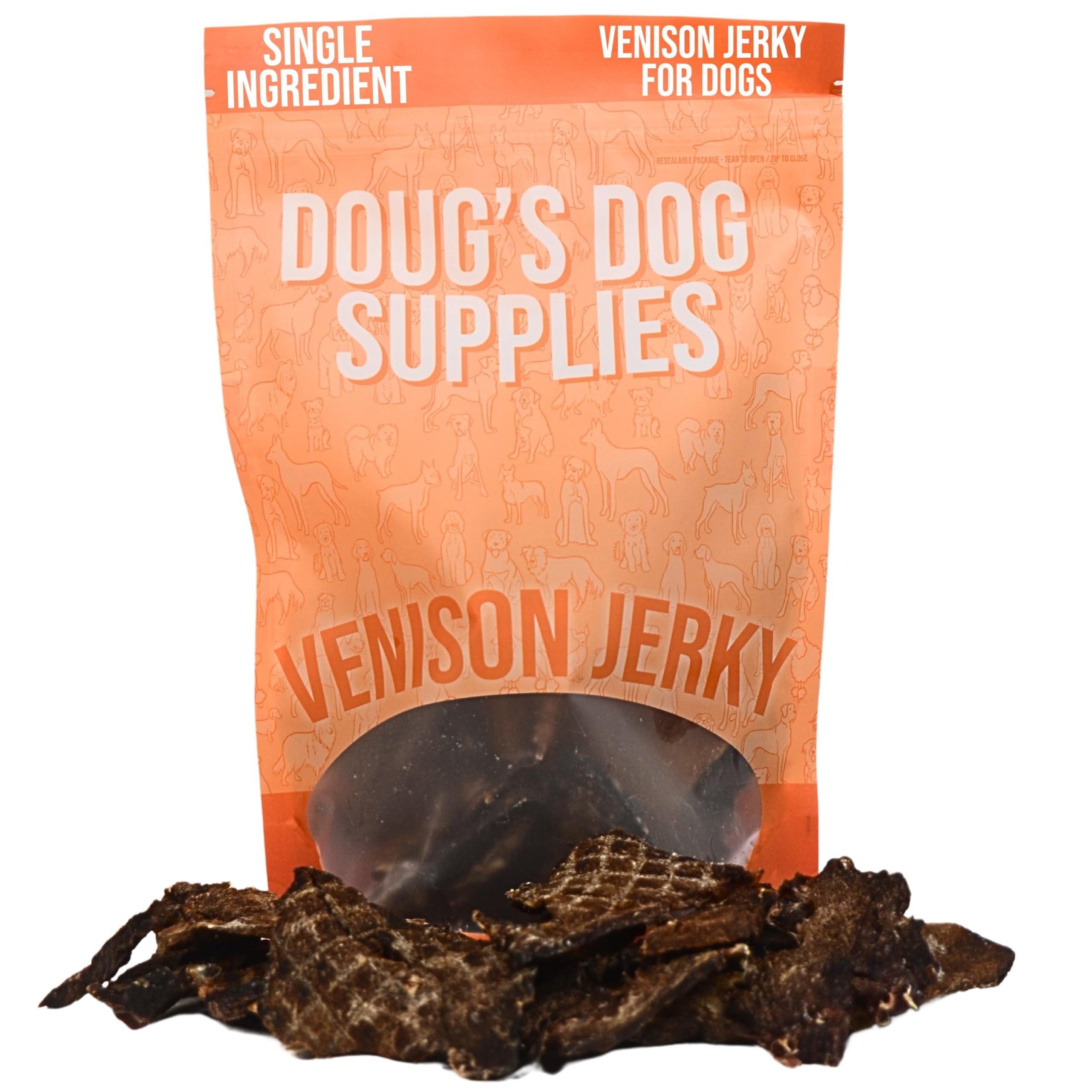 Doug's Dog SuppliesEGSC Venison Jerky for Dogs, Dog Jerky - All Natural ...