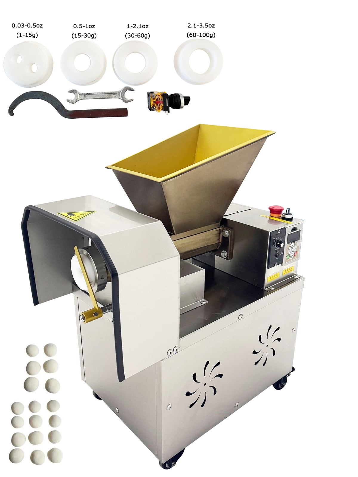 Dough Balls Quantitative Dividing Machine Automatic Dough Divider 1g ...