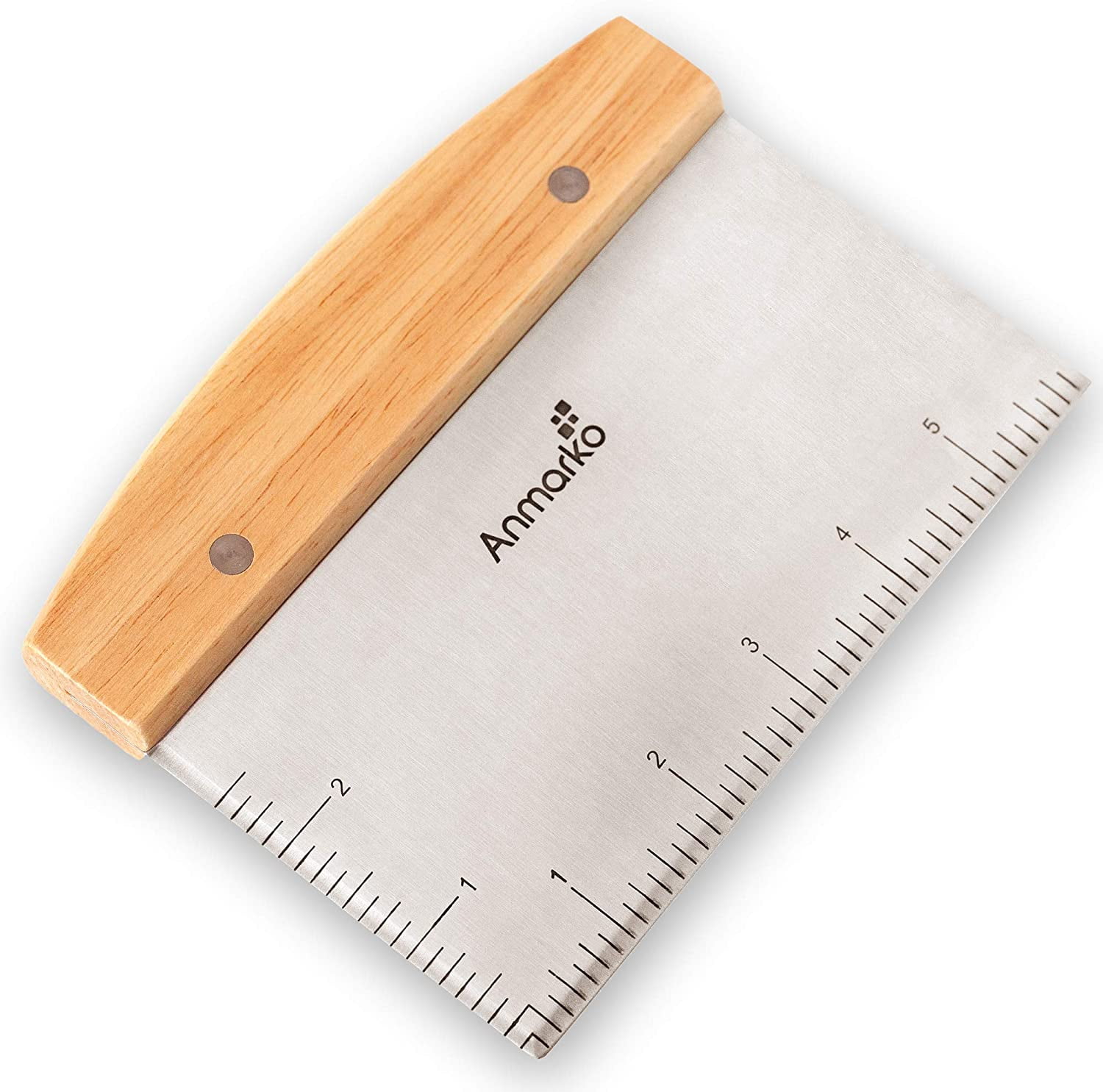 Dough Cutter for Bread and Pizza Dough - Stainless Steel Metal Griddle ...