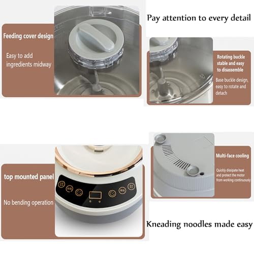 Dough Maker with Ferment Function, Stainless Steel Professional Dough ...