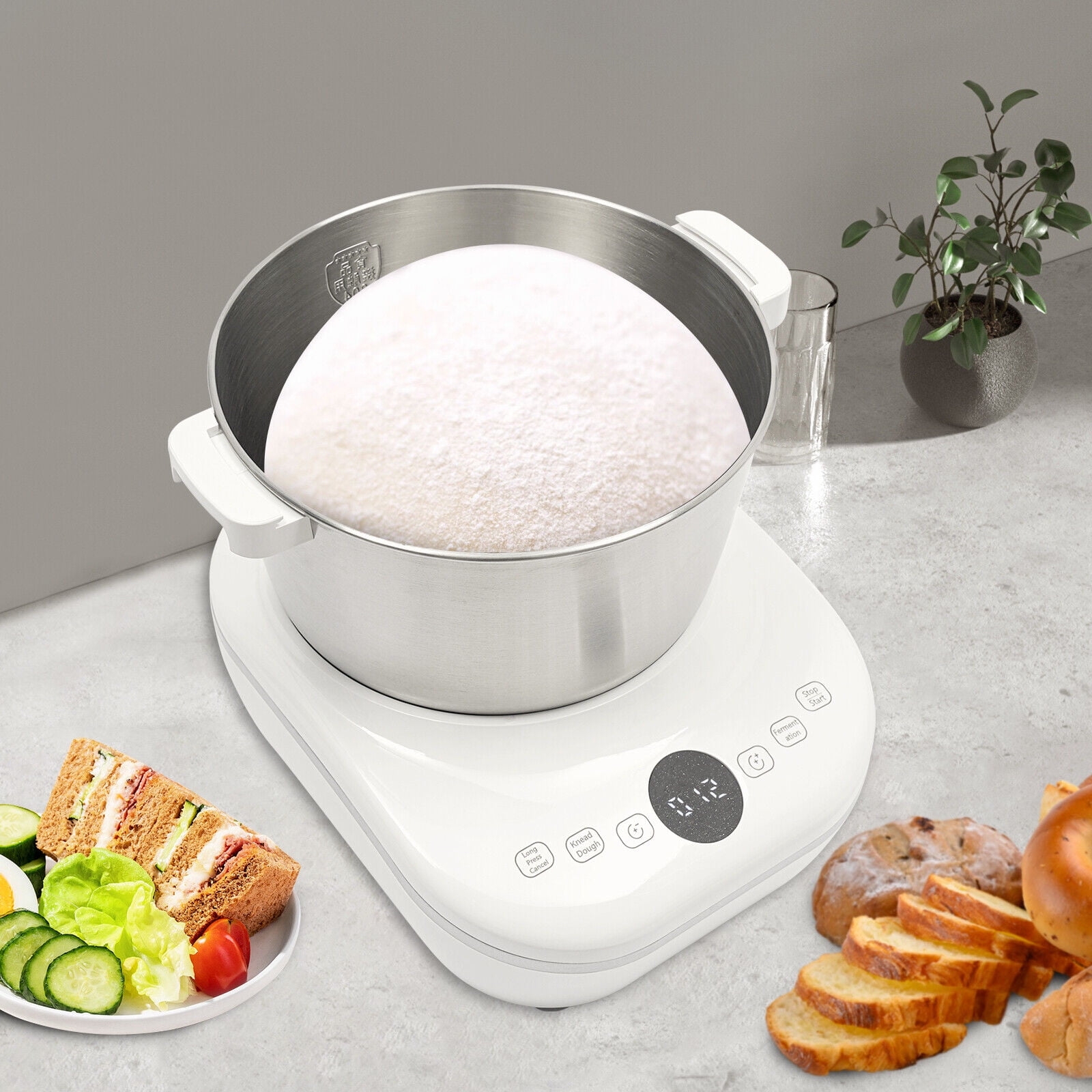 Dough Mixer Machine Flour Kneading Machine for Pizza Bread Electric ...