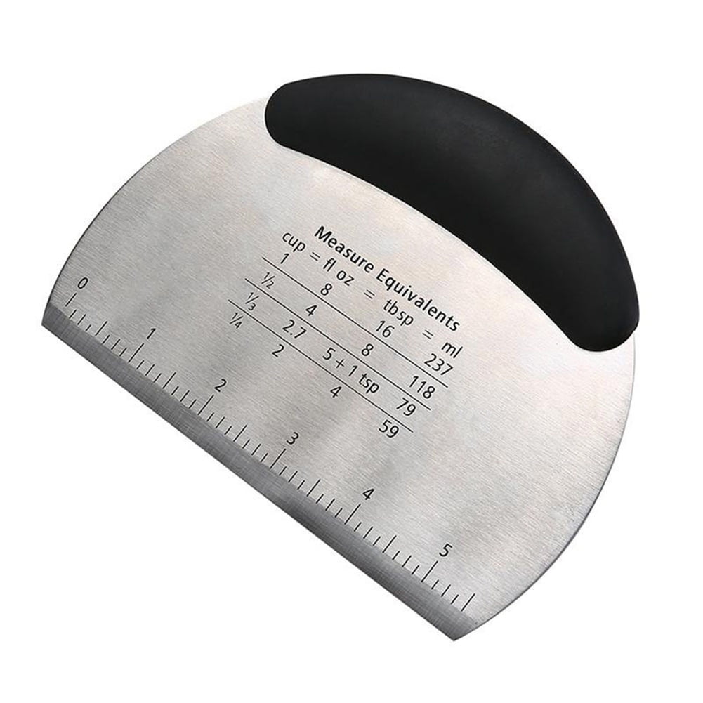 Dough Pastry Scraper Chopper/Stainless Steel Dough Scraper Cutter with ...