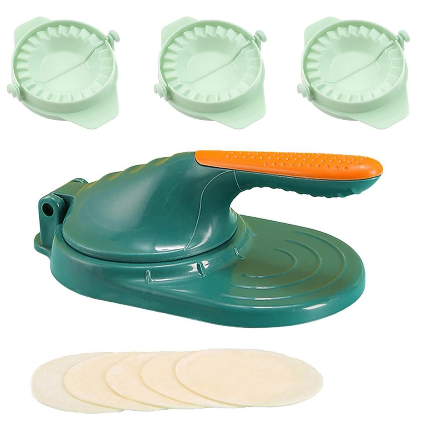 Dough Presser Dumpling Skin Maker with 3Pcs Dumpling Press Molds ...