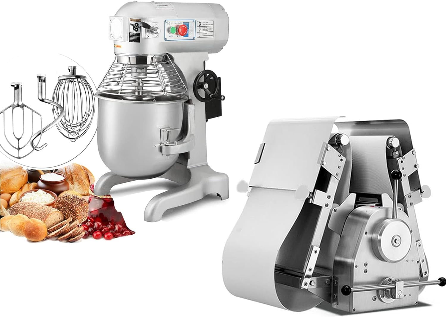 Dough Roller Sheeter Food Mixer Dough Driven Bakery Blender Machine ...