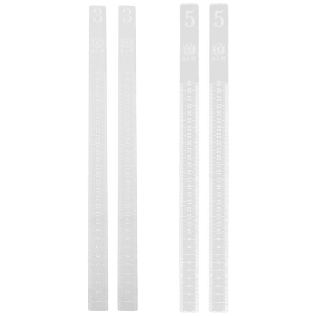 Dough Rolling Strips Cake Leveler Tools - 2 Pairs Acrylic Pastry Ruler ...