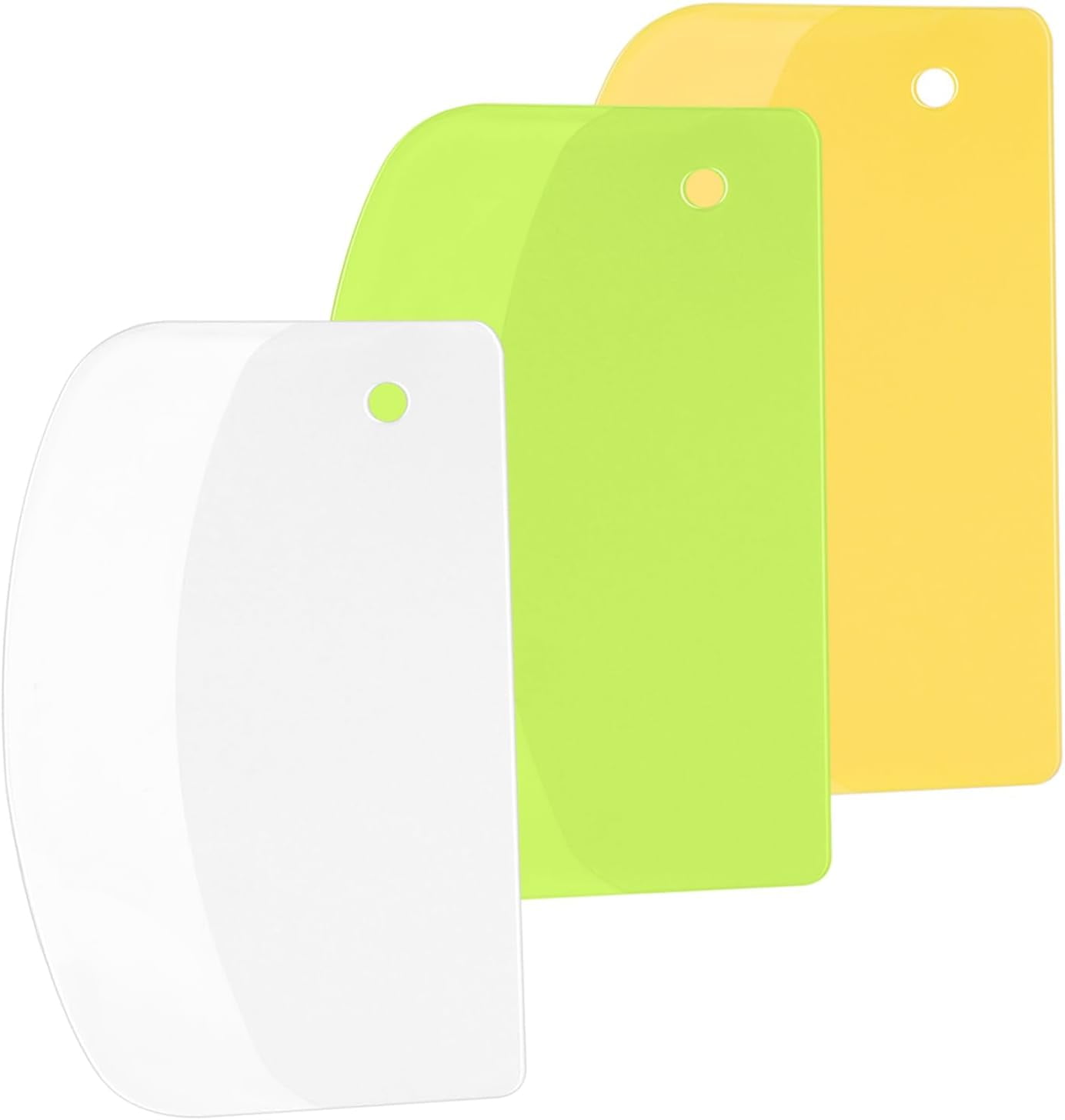 Dough Scraper, 6 Pcs Flexible Bench Scrapers for Baking and Cooking ...