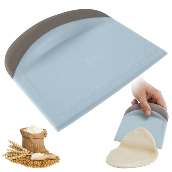 Dough Scraper Set: Plastic Bench Scraper & Flexible Bowl Scraper | Food ...