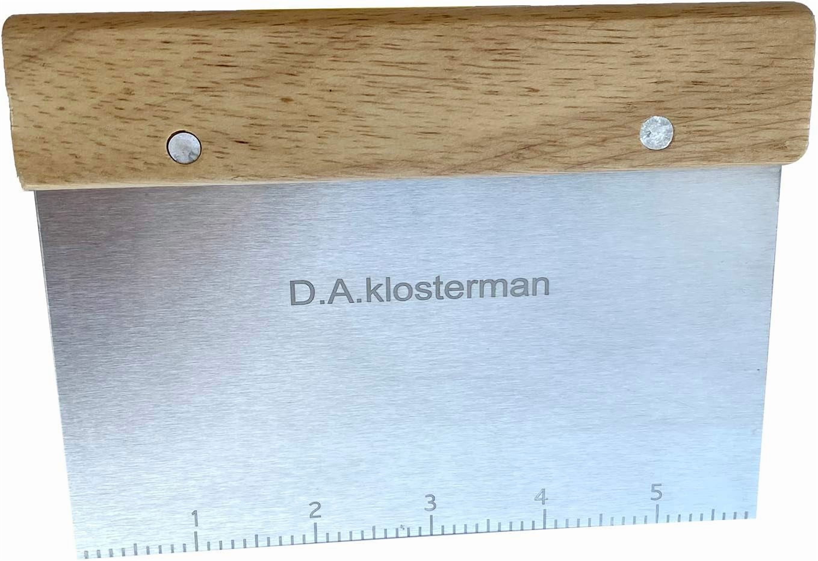 Dough Scraper, Stainless Steel Dough Divider Chopper Bread Scraper Cake ...