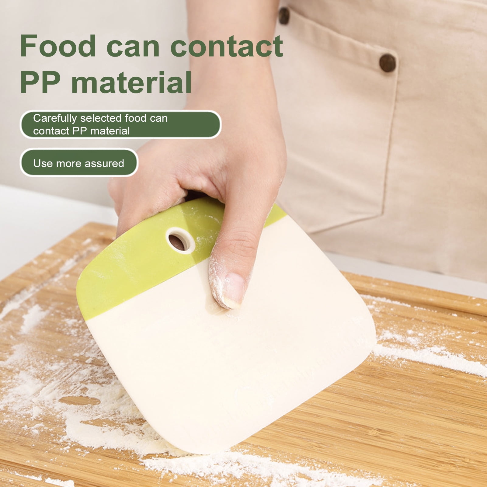 Dough Scraper with Measuring Scale BPA Free Dishwasher Safe ...