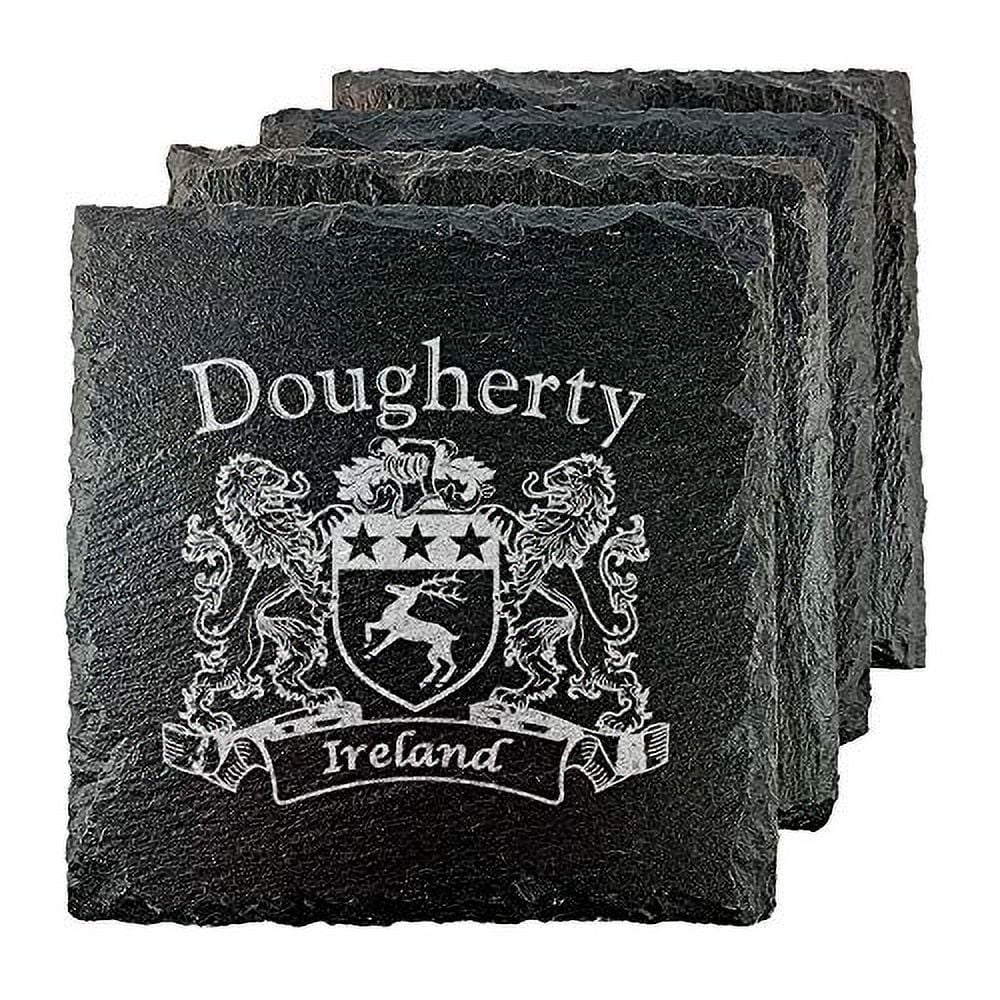 Dougherty Irish Coat of Arms Slate Coasters - Set of 4 - Walmart.com