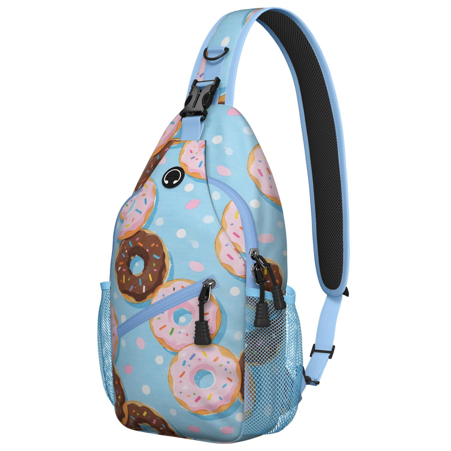 Doughnut Crossbody Sling Bag for Women Men Fashion Backpack Crossbody ...