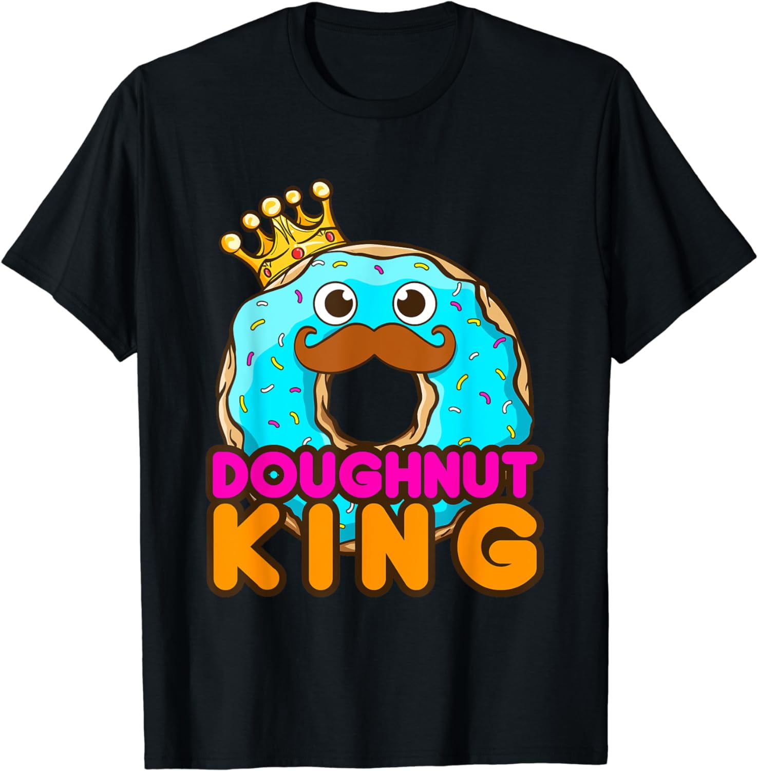 Doughnut King Funny Donut Donuts Men Boys T-Shirt - Walmart.com