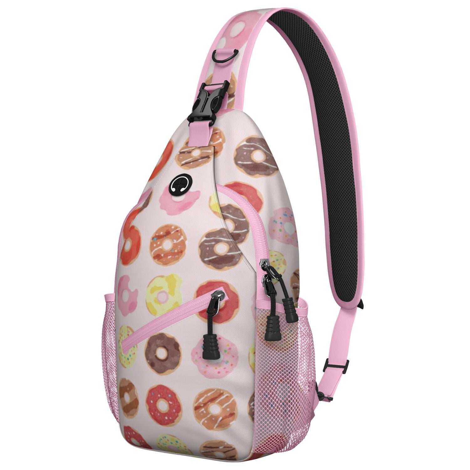 Doughnut Sling Backpack for Women Men Hiking Sling Backpack Sling ...