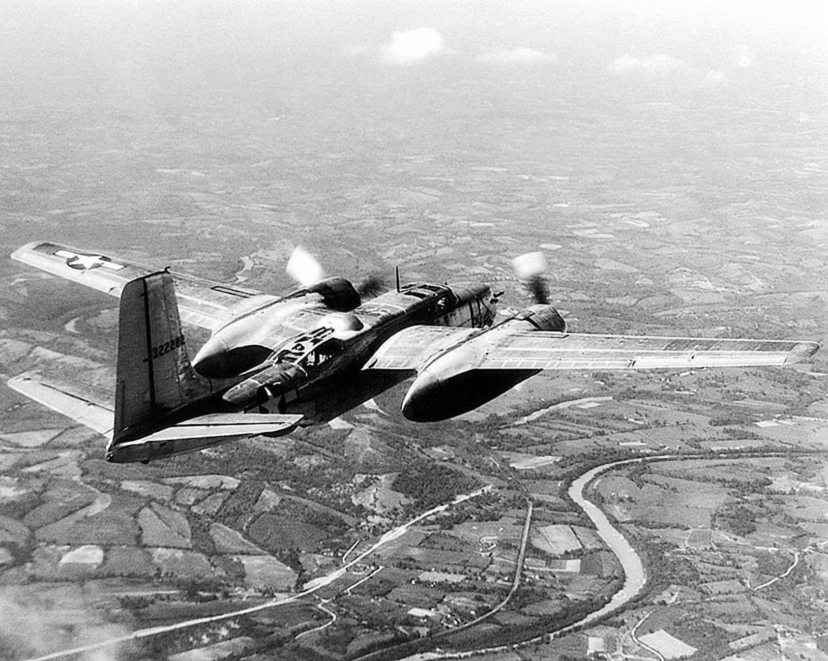 Douglas A-26 Invader WWII Aircraft Flight - 20x30 Inch Glossy Laminated ...