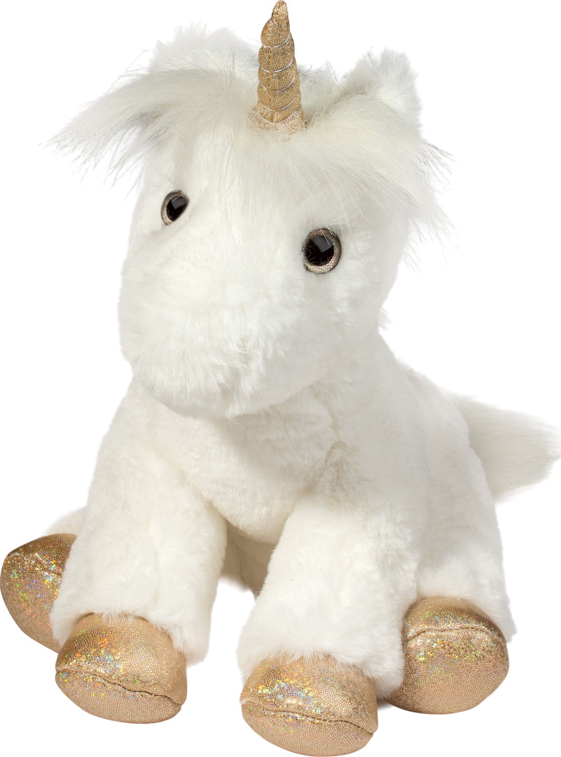 Douglas Cuddle Toys Elodie Soft White Unicorn Softie Plush Stuffed ...