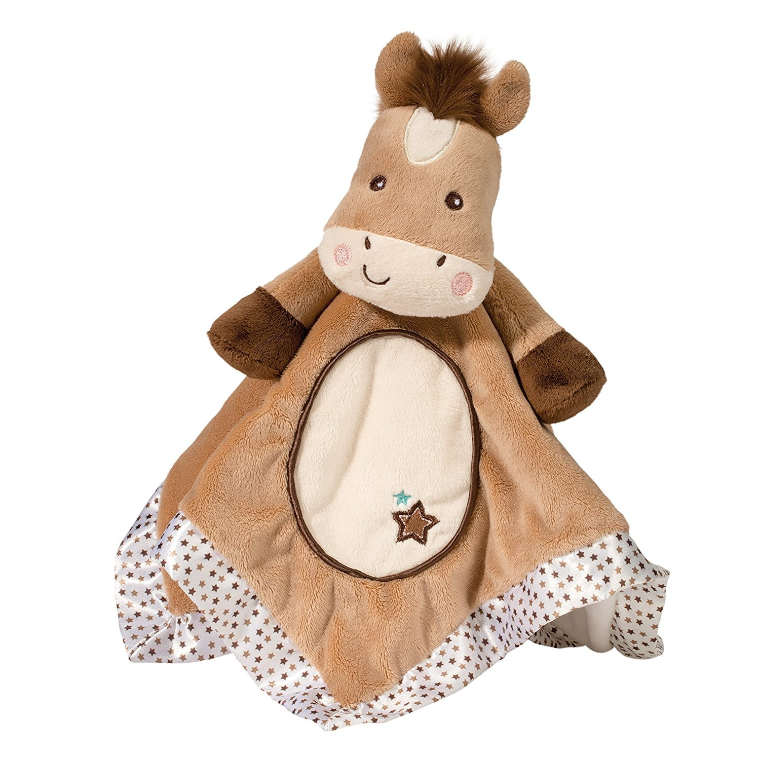 Douglas Lil' Star Pony Snuggler Plush Toy, Soft Brown Fabric, Satin ...