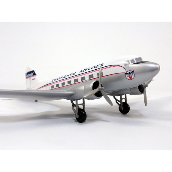 Douglas DC-3 Continental Airlines 1/100 Scale Model - Walmart.com