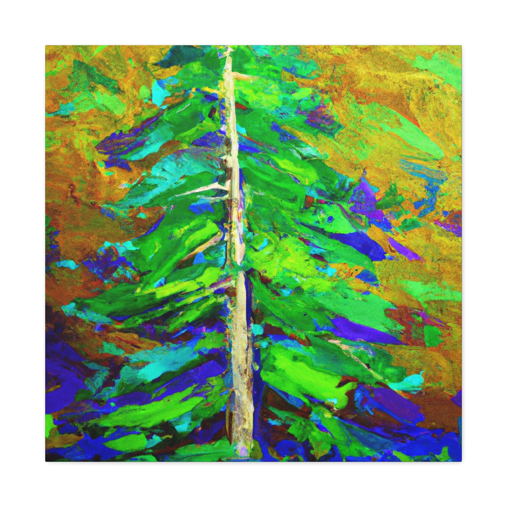 Douglas Fir Impressionism - Canvas - Walmart.com