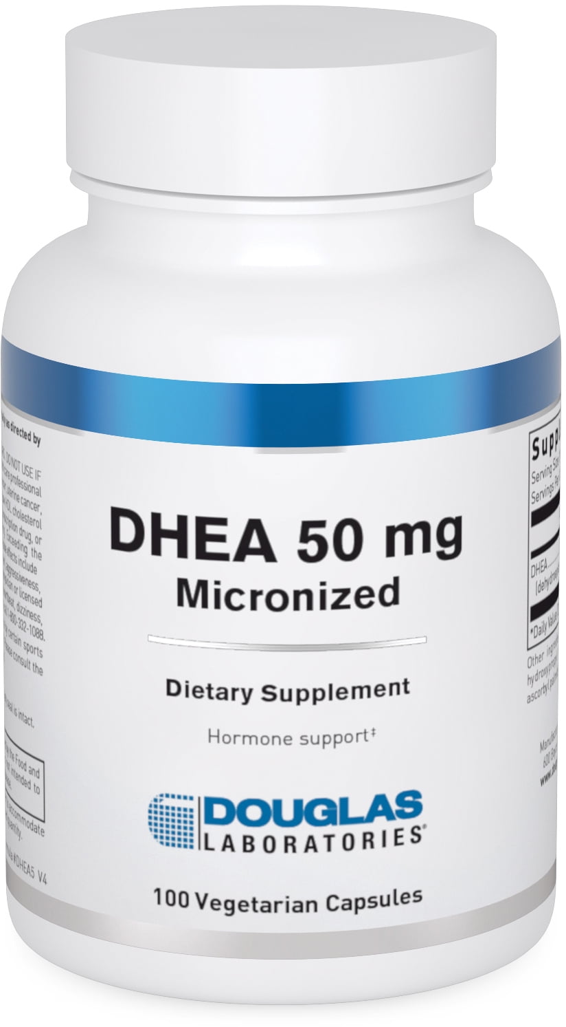 Douglas Labs Pure DHEA 50mg | Immune, Brain, Bone Health & Metabolism | 100 Caps - Walmart.com