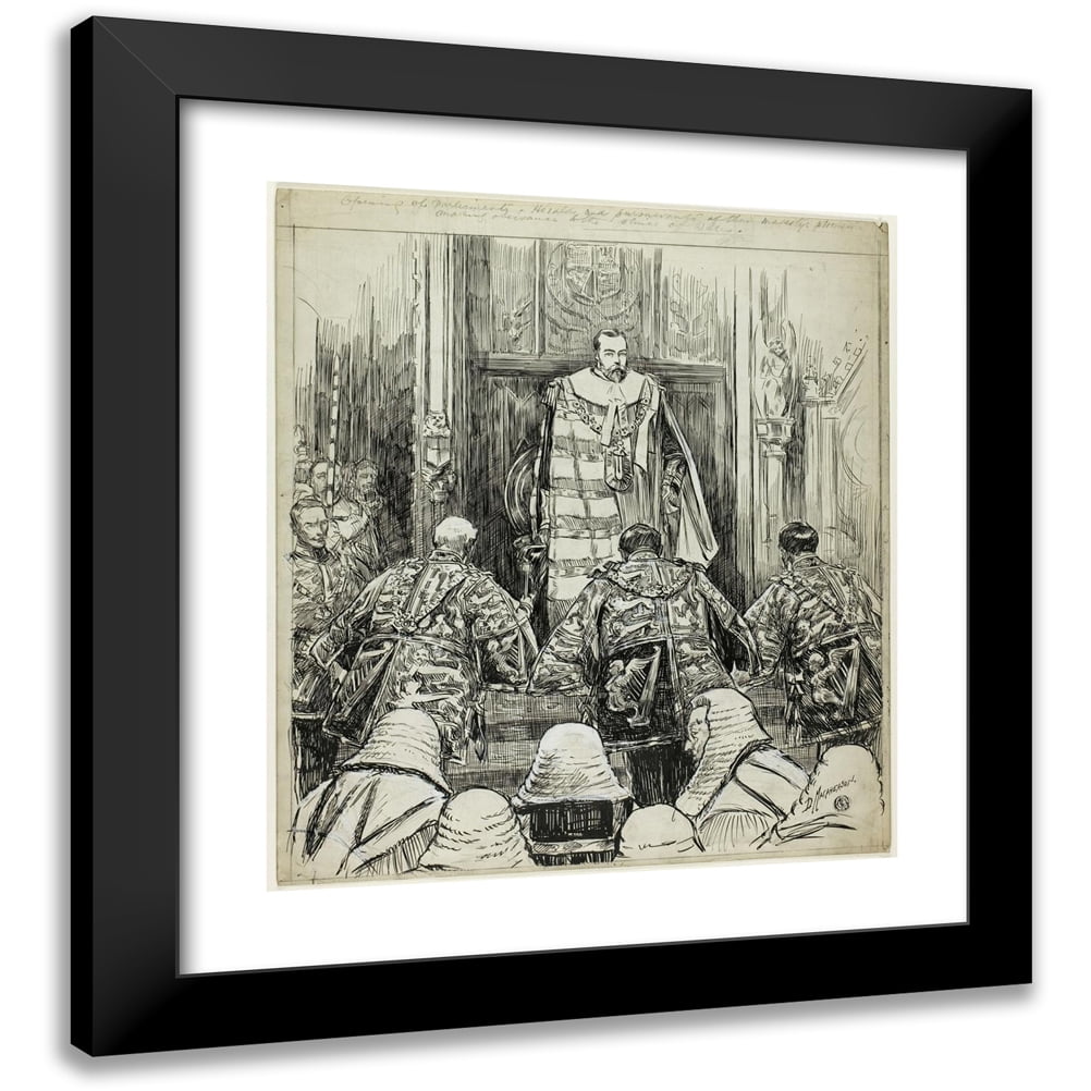 Douglas MacPherson 12x14 Black Modern Framed Museum Art Print Titled ...