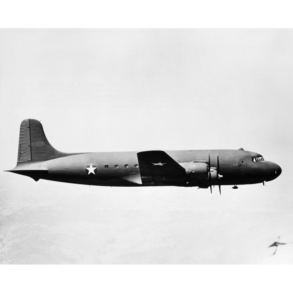 Douglas Skymaster C-54. Nu.S. Douglas C-54 Skymaster In Flight C1943 ...