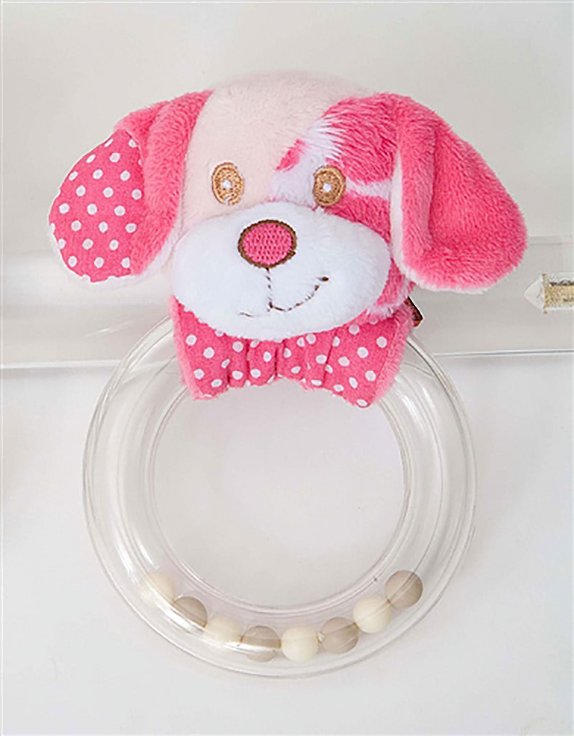 Douglas Toys Plush Pink Dog Ring Baby Rattle - Walmart.com