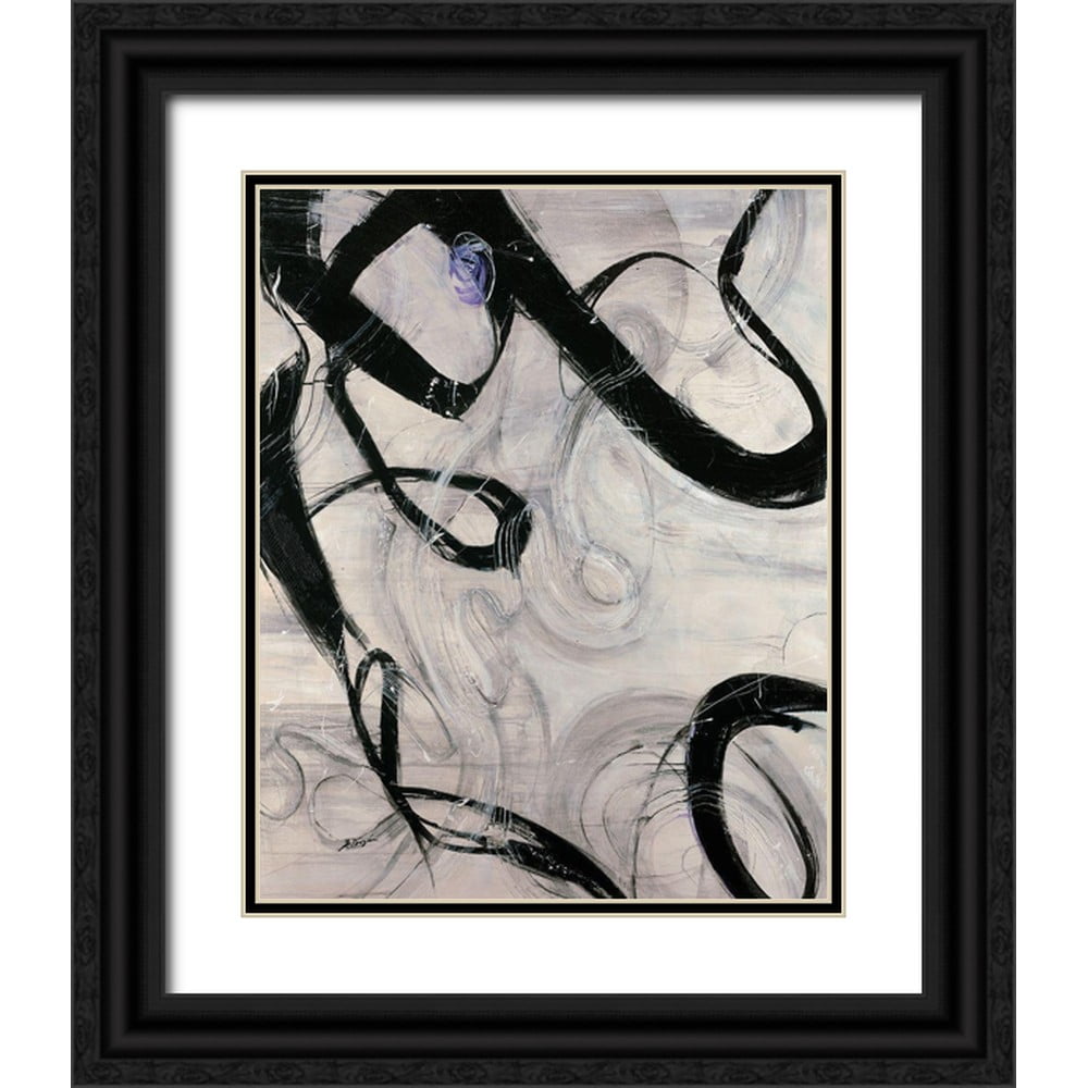 Douglass, Farrell 12x14 Black Ornate Wood Framed with Double Matting ...