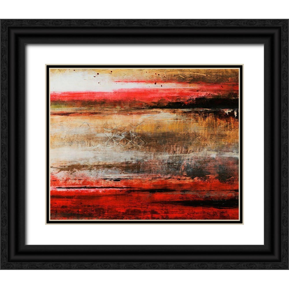 Douglass, Farrell 14x12 Black Ornate Wood Framed with Double Matting ...
