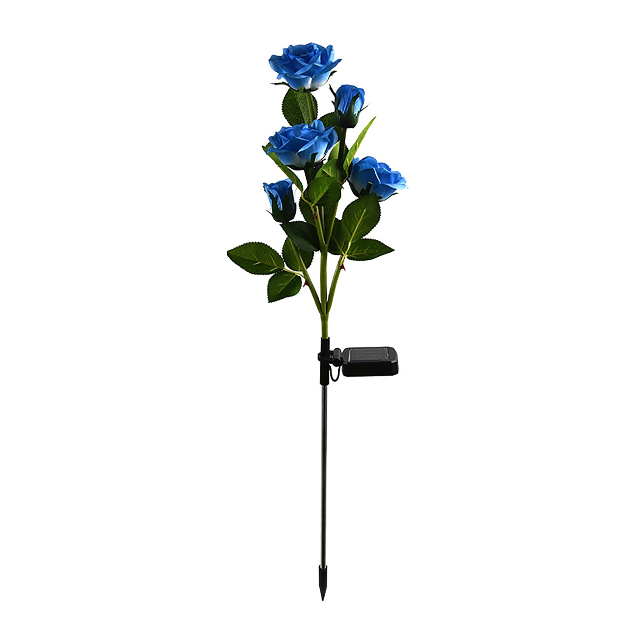Douhoow 1 Piece Solar Light Solar Powered Rose Light Flower Stake ...