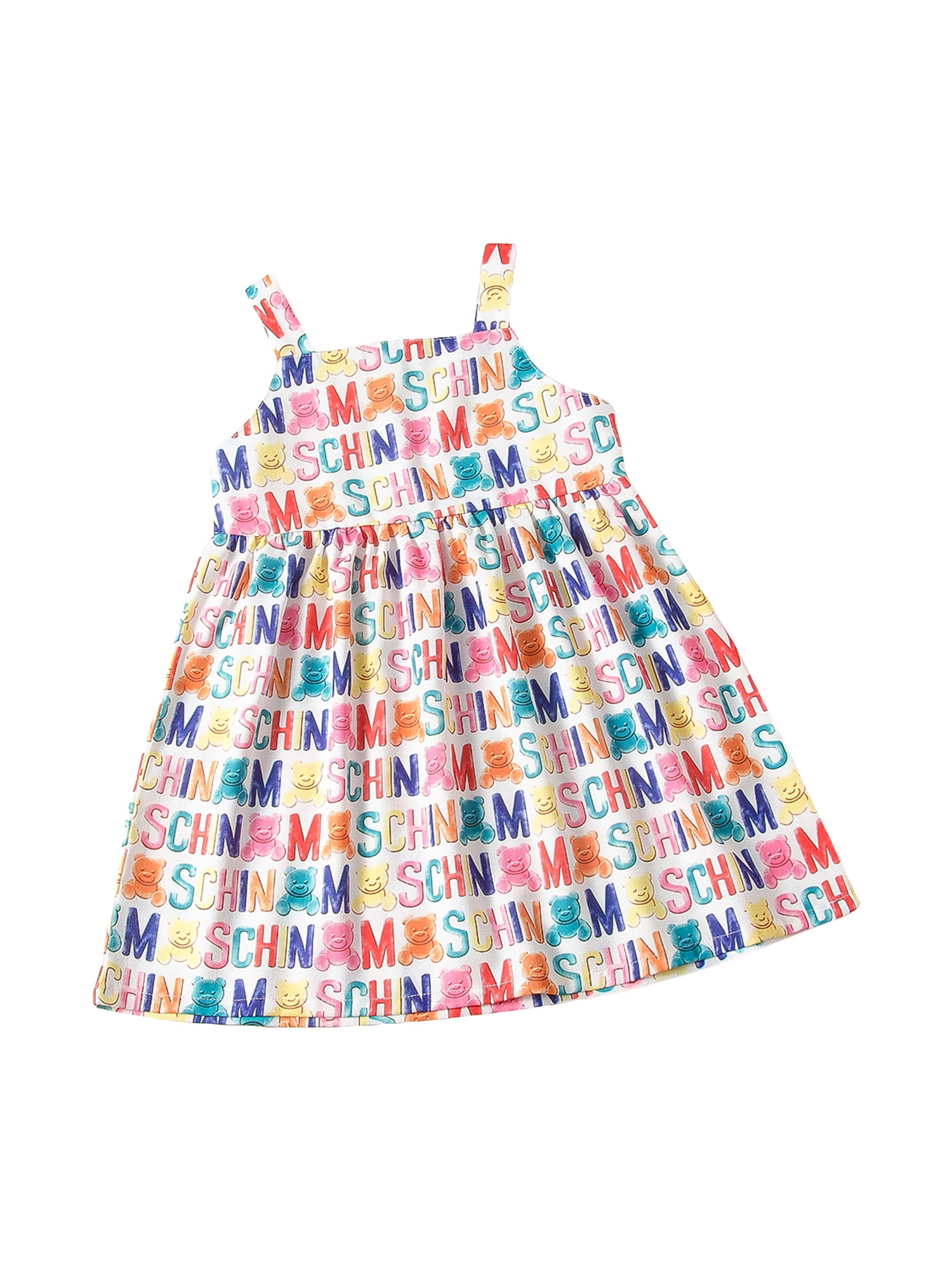 Douhoow 2-7 Years Little Girl Suspender Dress Sweet Bear Letter Print ...