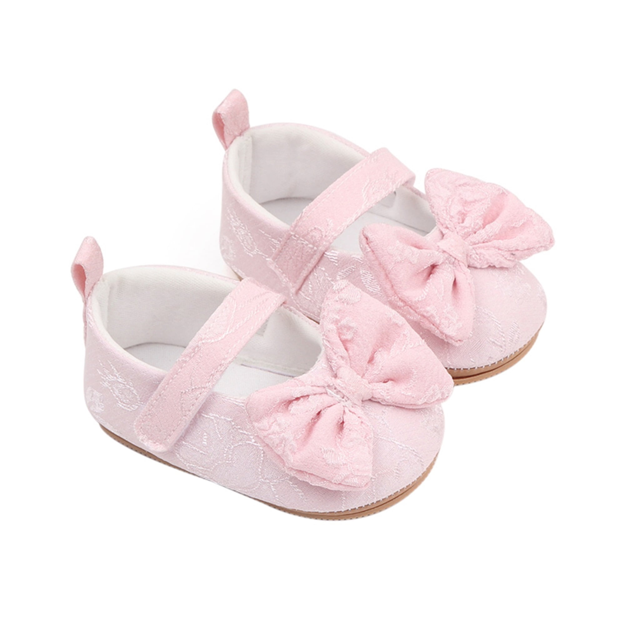 Douhoow Baby Girls Princess Shoes Soft Bow Lace Flower Crib Shoes ...