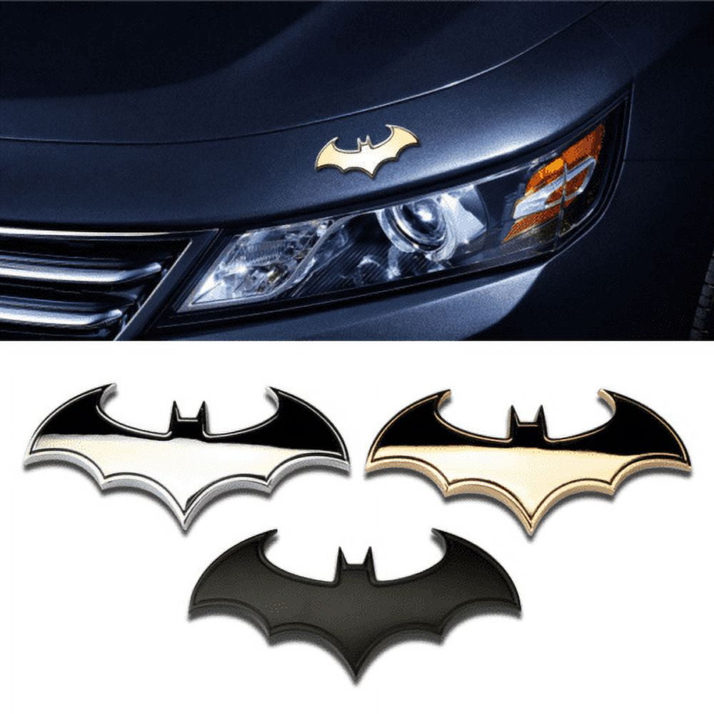 Douhoow Cool 3D Metal Bat Auto Logo Car Sticker Metal Badge Emblem Tail ...
