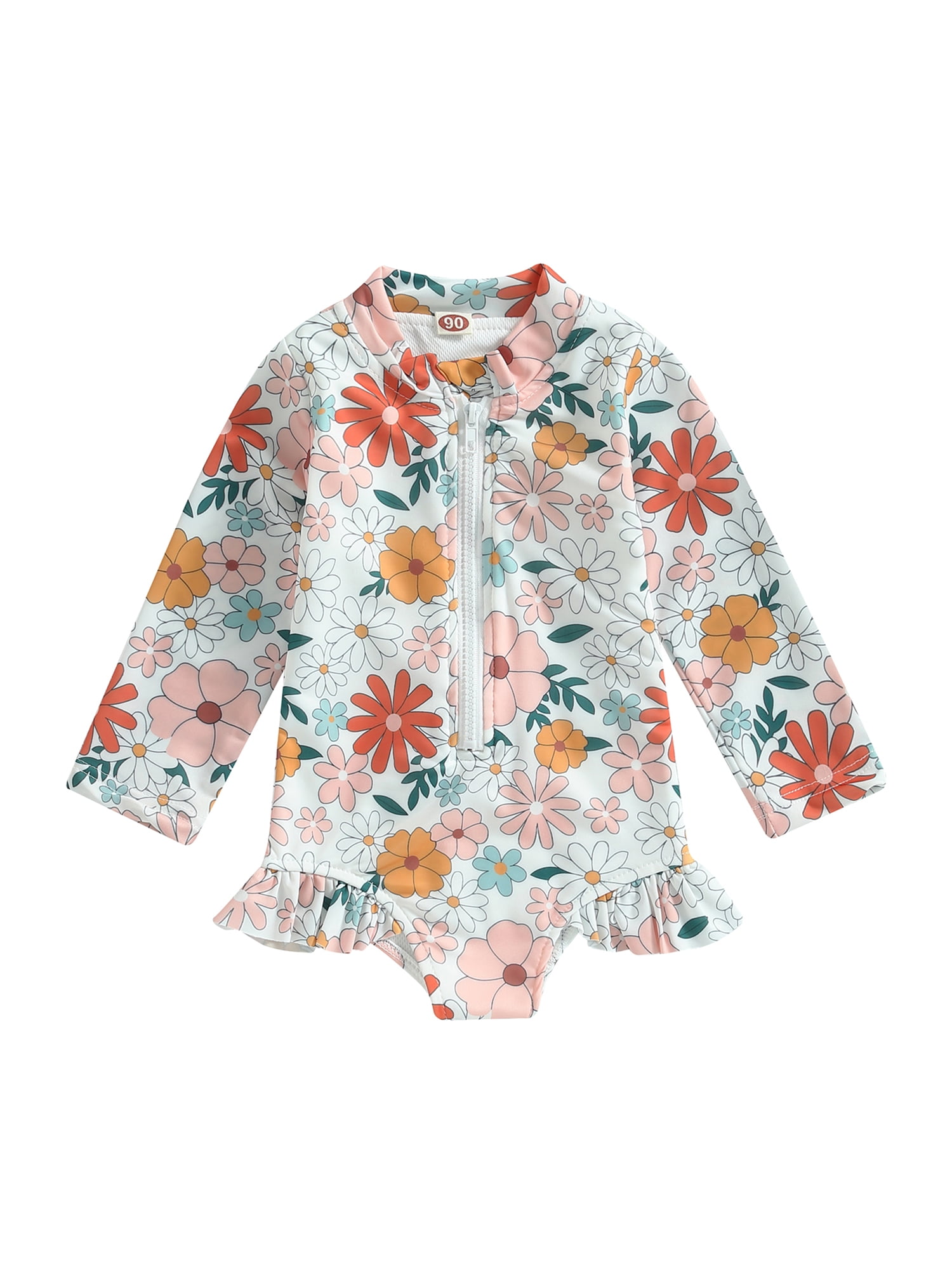 Douhoow Kids Baby Girl One Piece Swimsuit 12M 2T 3T 4T 5T Toddler Girl Rash Guard Swimwear ...