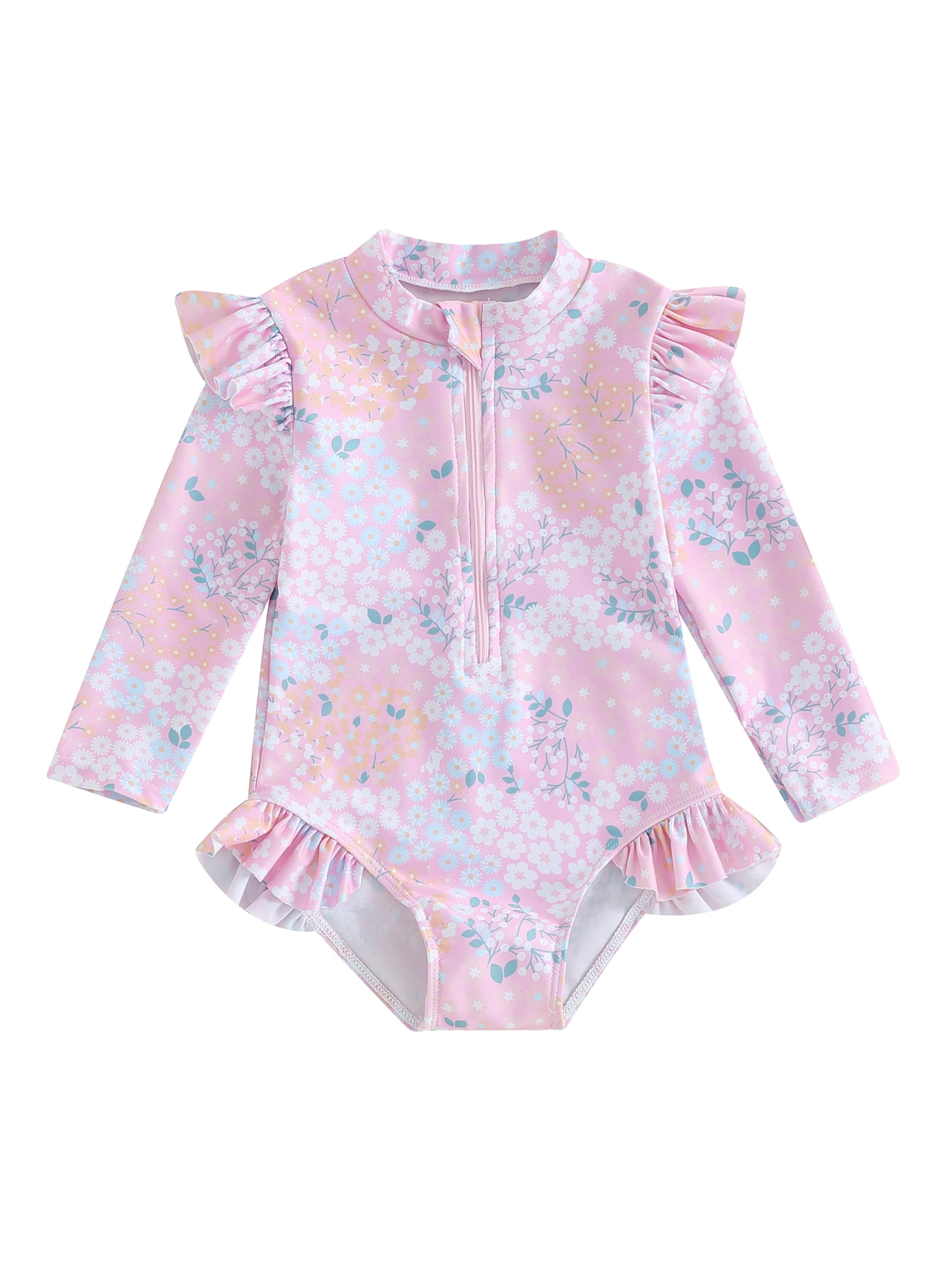 Douhoow Kids Baby Girl One Piece Swimsuits 12M 18M 24M 3T 4T 5T Toddler Floral Bathing Suit ...