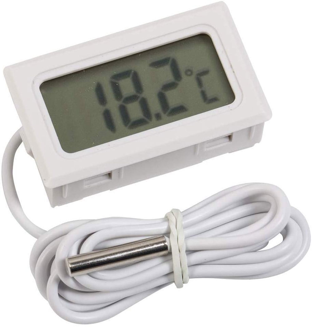 Douhoow Mini LCD Display Temperature Meter Humidity Clock Home ...