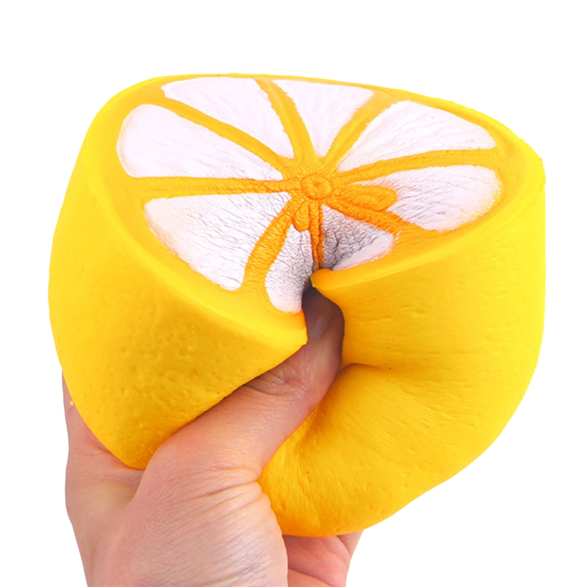 Douhoow Stress Reliever Toy Cartoon Cute Half Lemon Shape Decompression ...