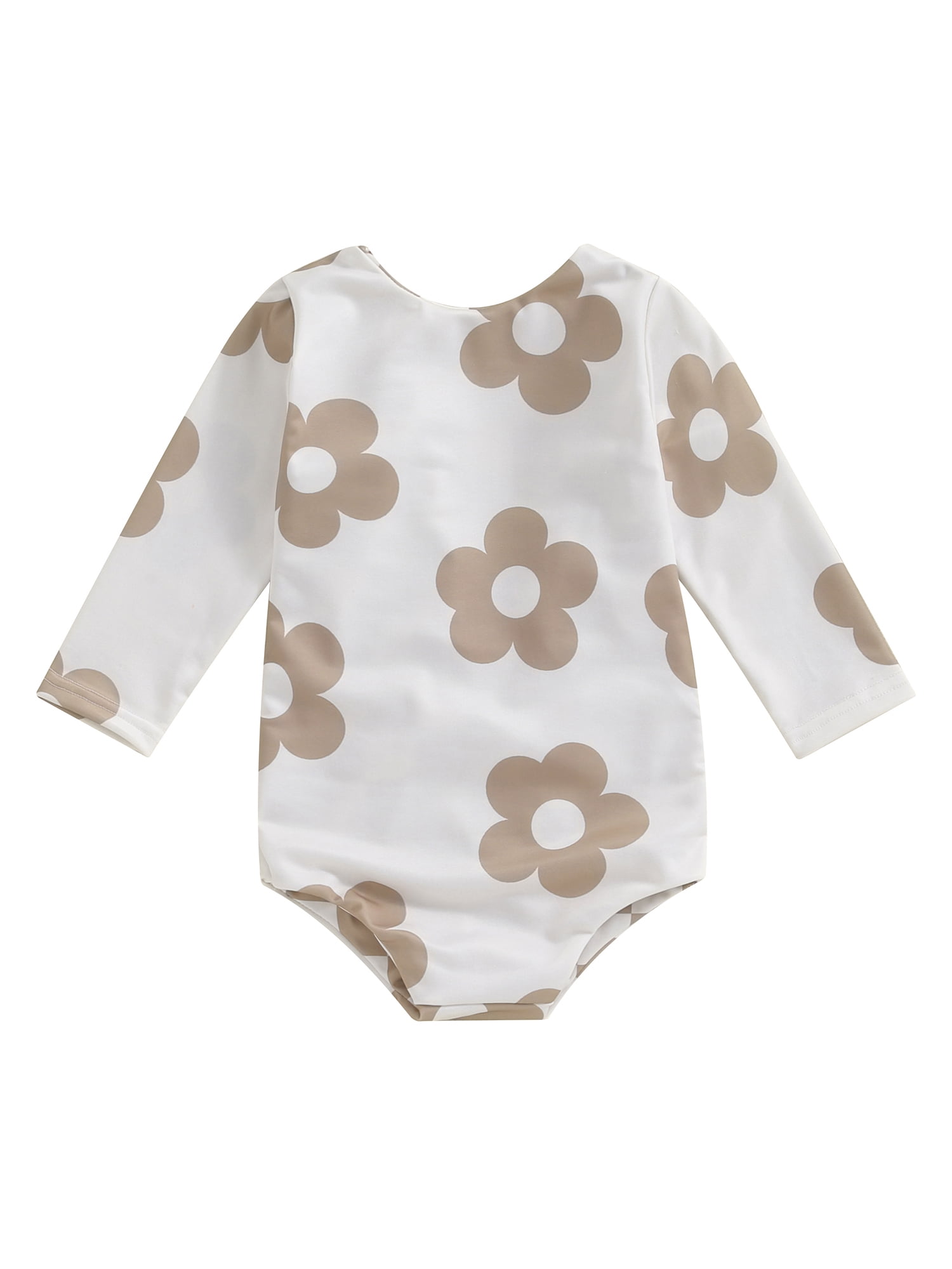 Douhoow Toddler Baby Girl Floral Swimsuit 12M 18M 24M 3T 4T One Piece Reversible Swimwear Floral ...