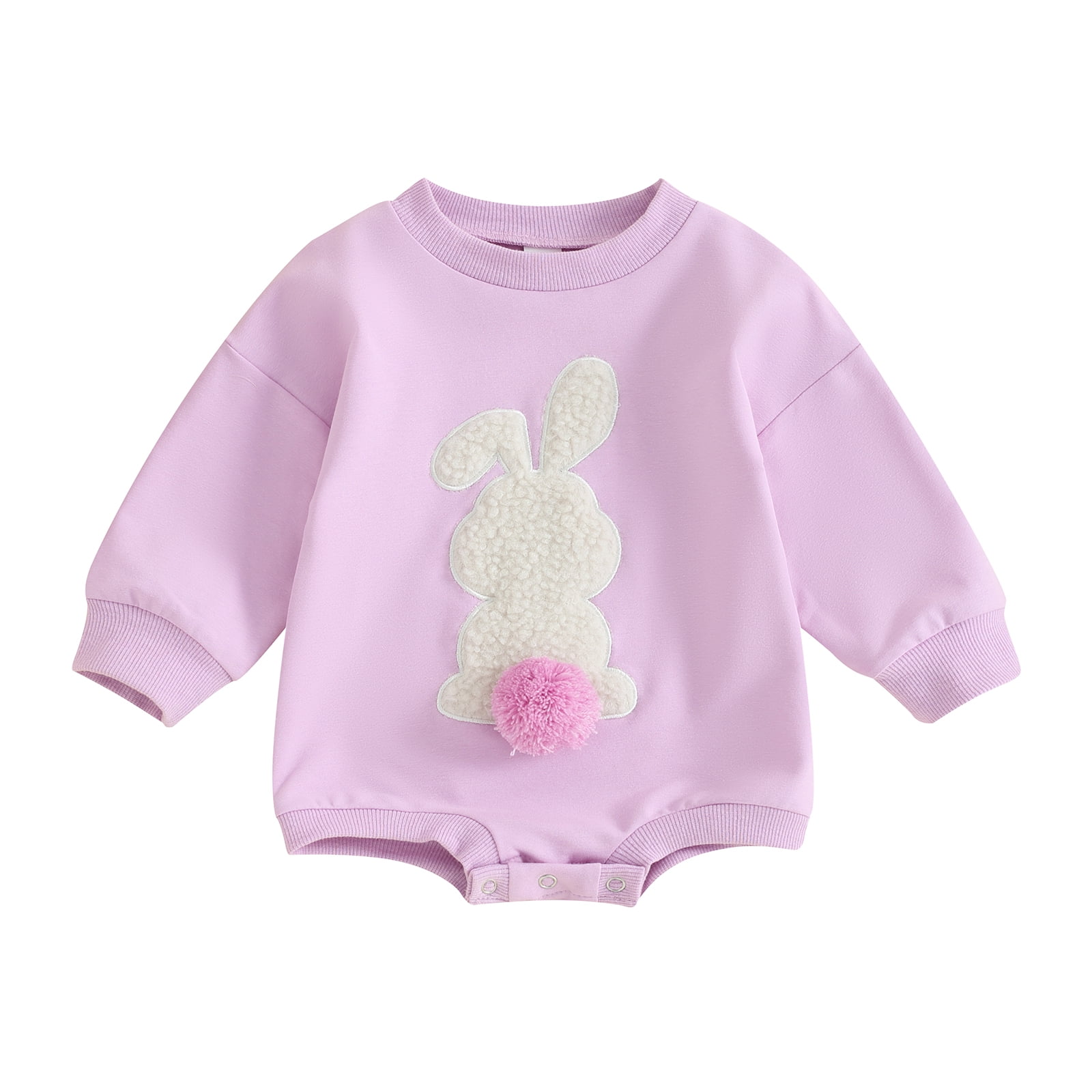 Douhoow Unisex Baby Easter Bunny Romper 6 12 18 24 Months Boy Girl Long Sleeve Crewneck ...