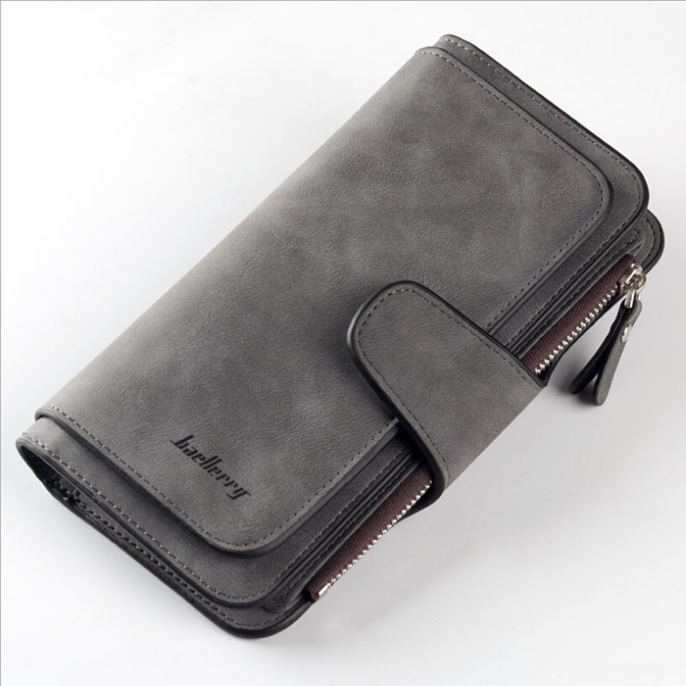 Douhoow Women PU Leather Trifold Card Wallet Clutch Handbag Zip Purse ...