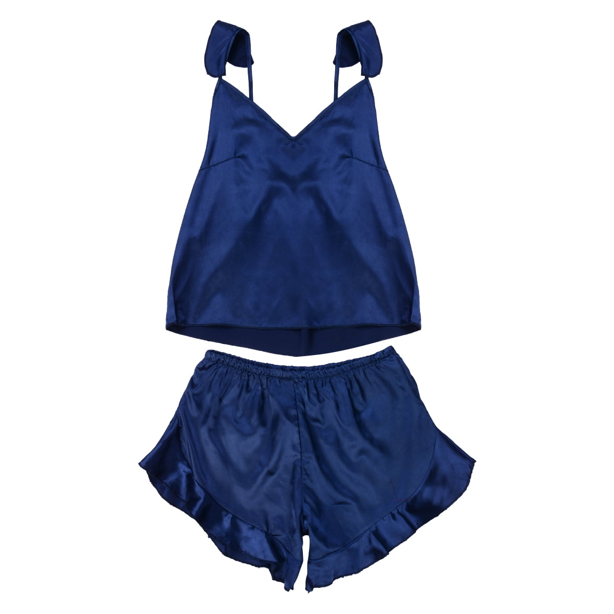 Douhoow Women Sleepwear Sleeveless Strap Nightwear Lace Trim Vest Top ...