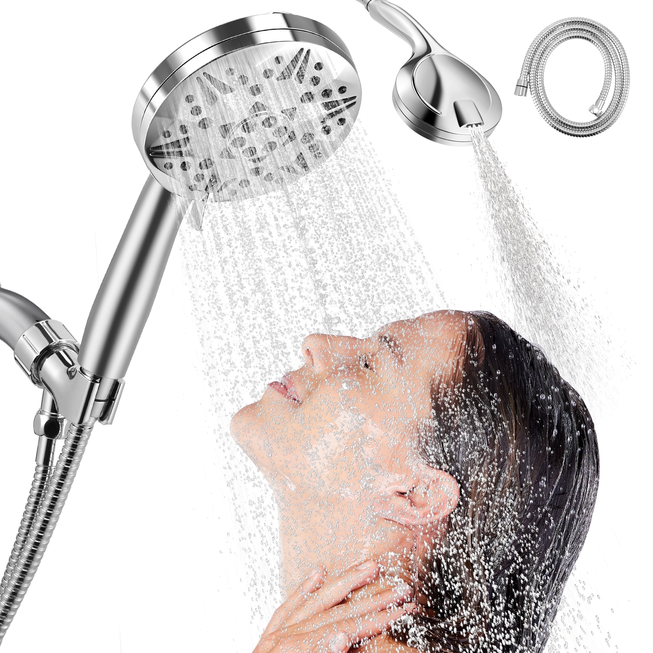 Doulami Shower Head Handheld Showerhead 10 Spray Modes High Pressure ...