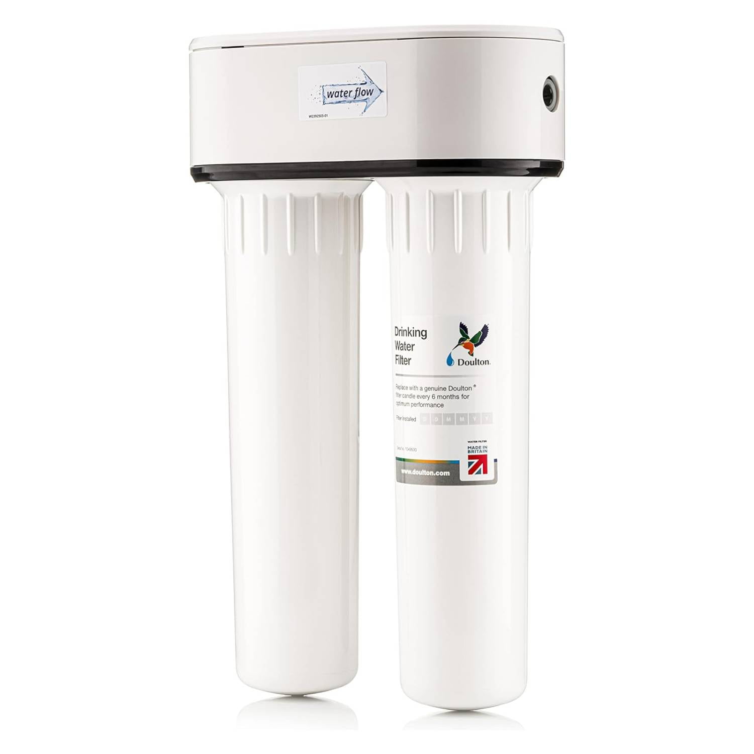 Doulton Duo Under Sink Filter System, 3/8 Push Fit, 10" UltraCarb Short ...