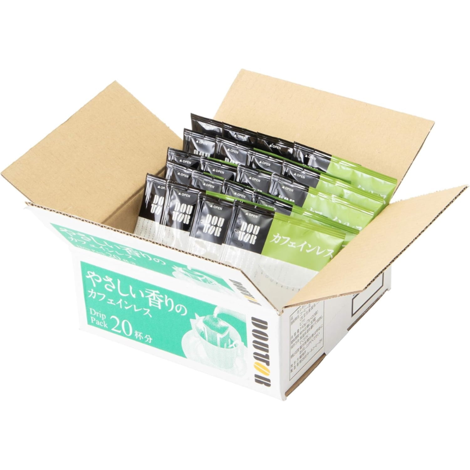 Doutor Coffee Decaf Drip Pack 20 Servings – Mild Aroma Colombian Coffee ...