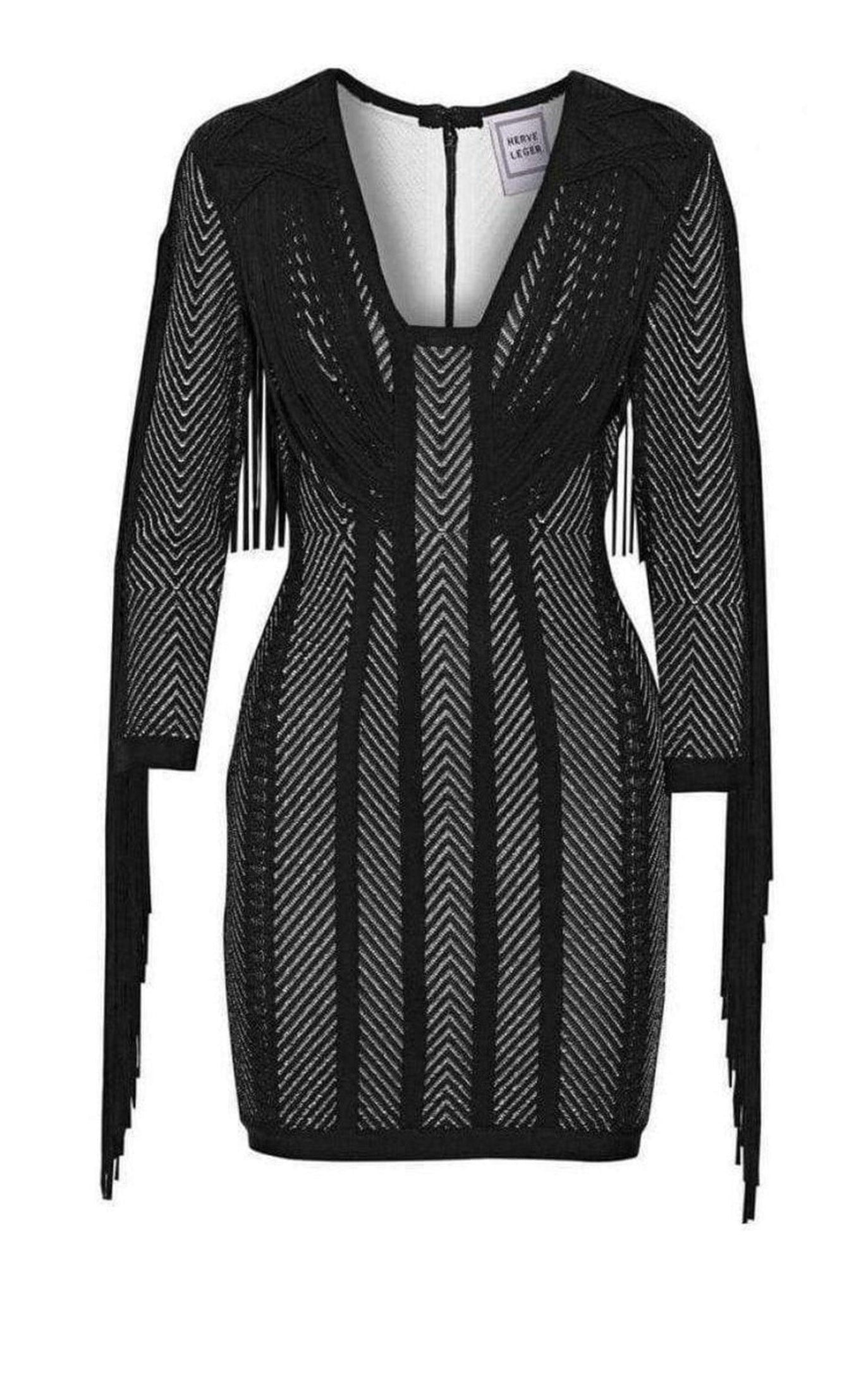 Doutzen Plaited Chevron Fringe Dress - Walmart.com
