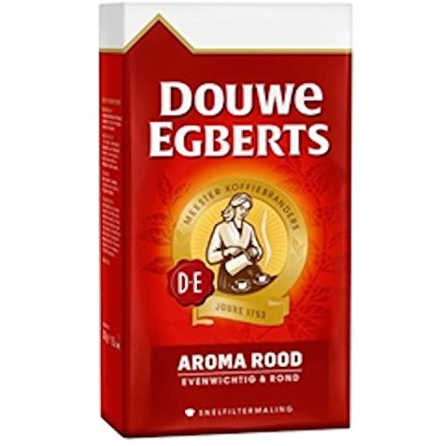 Douwe Egberts Aroma Rood Ground Coffee, Medium Roast, Caffeinated ...