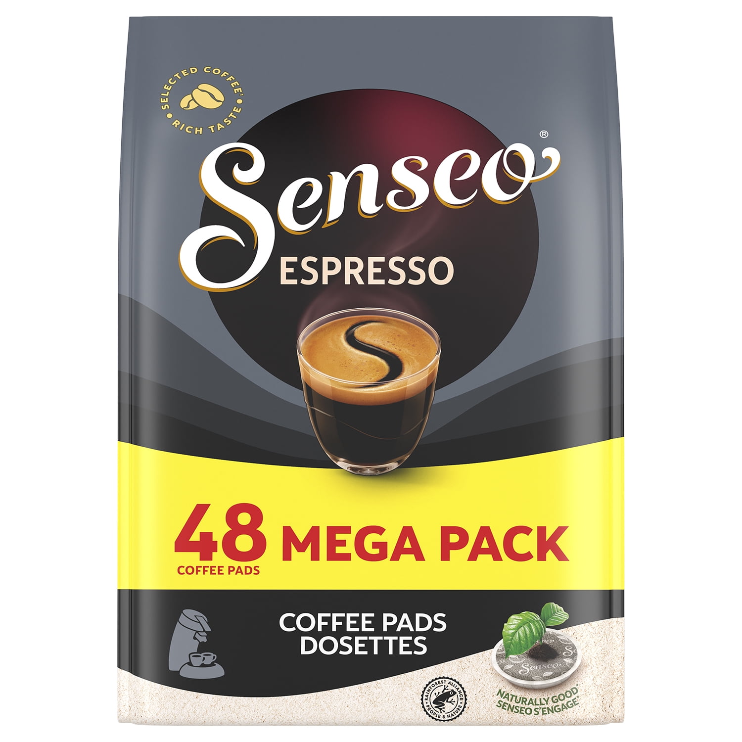 Douwe Egberts SENSEO Coffee 48 Pods/Pads Espresso *Powerful & Aromatic ...